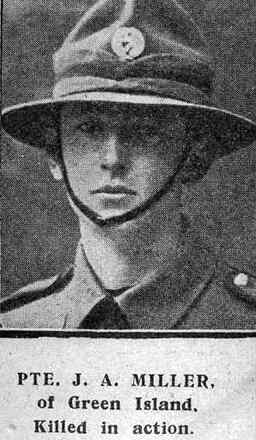 John Alexander Miller - Online Cenotaph - Auckland War Memorial Museum
