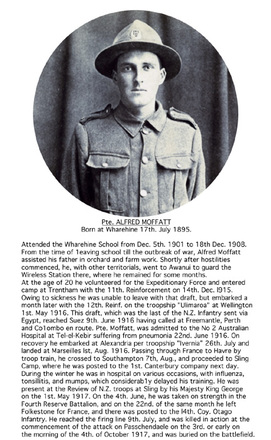 Alfred Moffatt - Online Cenotaph - Auckland War Memorial Museum