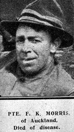 Frank Kemp Morris - Online Cenotaph - Auckland War Memorial Museum