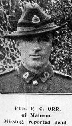 Robert Charles Orr - Online Cenotaph - Auckland War Memorial Museum