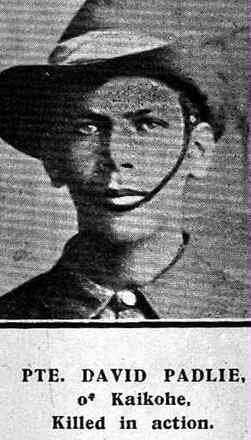 David Padlie - Online Cenotaph - Auckland War Memorial Museum