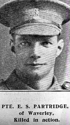 Ernest Stanley Partridge - Online Cenotaph - Auckland War Memorial Museum