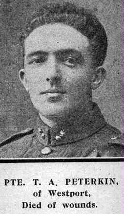 Thomas Alexander Peterkin - Online Cenotaph - Auckland War Memorial Museum