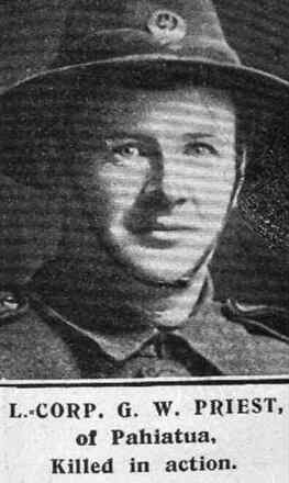 George William Priest - Online Cenotaph - Auckland War Memorial Museum