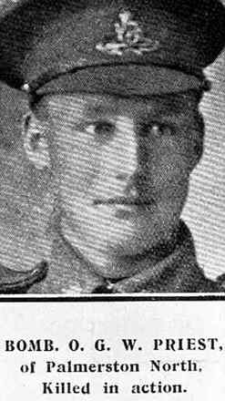 Owen George Whittaker Priest - Online Cenotaph - Auckland War Memorial ...