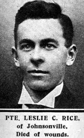 Leslie Clarence Rice - Online Cenotaph - Auckland War Memorial Museum