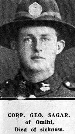 George Sagar - Online Cenotaph - Auckland War Memorial Museum