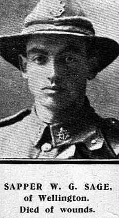 Walter George Sage - Online Cenotaph - Auckland War Memorial Museum