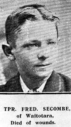 Frederick Secombe - Online Cenotaph - Auckland War Memorial Museum