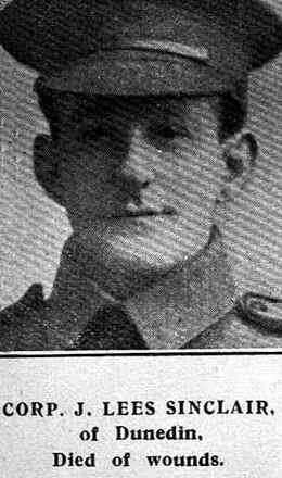James Lees Sinclair - Online Cenotaph - Auckland War Memorial Museum