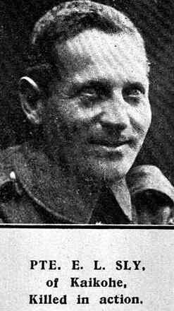 Ernest Lawrence Sly - Online Cenotaph - Auckland War Memorial Museum