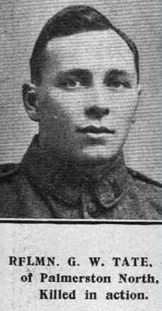 George William Tate - Online Cenotaph - Auckland War Memorial Museum