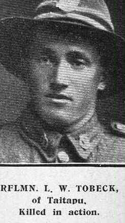 Leonard William Tobeck - Online Cenotaph - Auckland War Memorial Museum