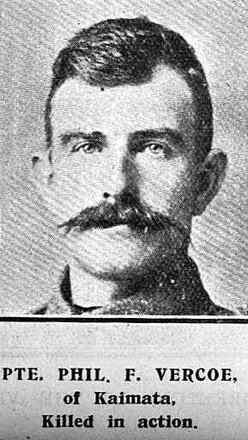Philip Frederick Vercoe - Online Cenotaph - Auckland War Memorial Museum