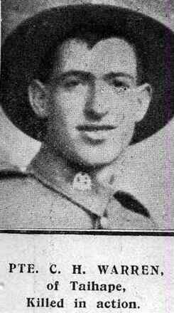 Charles Warren - Online Cenotaph - Auckland War Memorial Museum