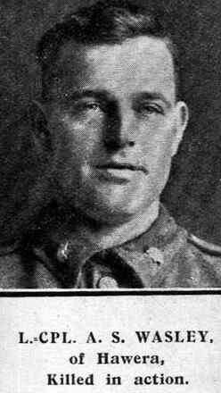 Alfred Thomas Wasley - Online Cenotaph - Auckland War Memorial Museum