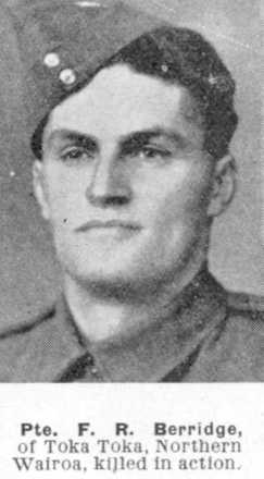 Francis Raymond Berridge - Online Cenotaph - Auckland War Memorial Museum