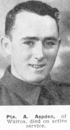 Arnold Aspden - Online Cenotaph - Auckland War Memorial Museum