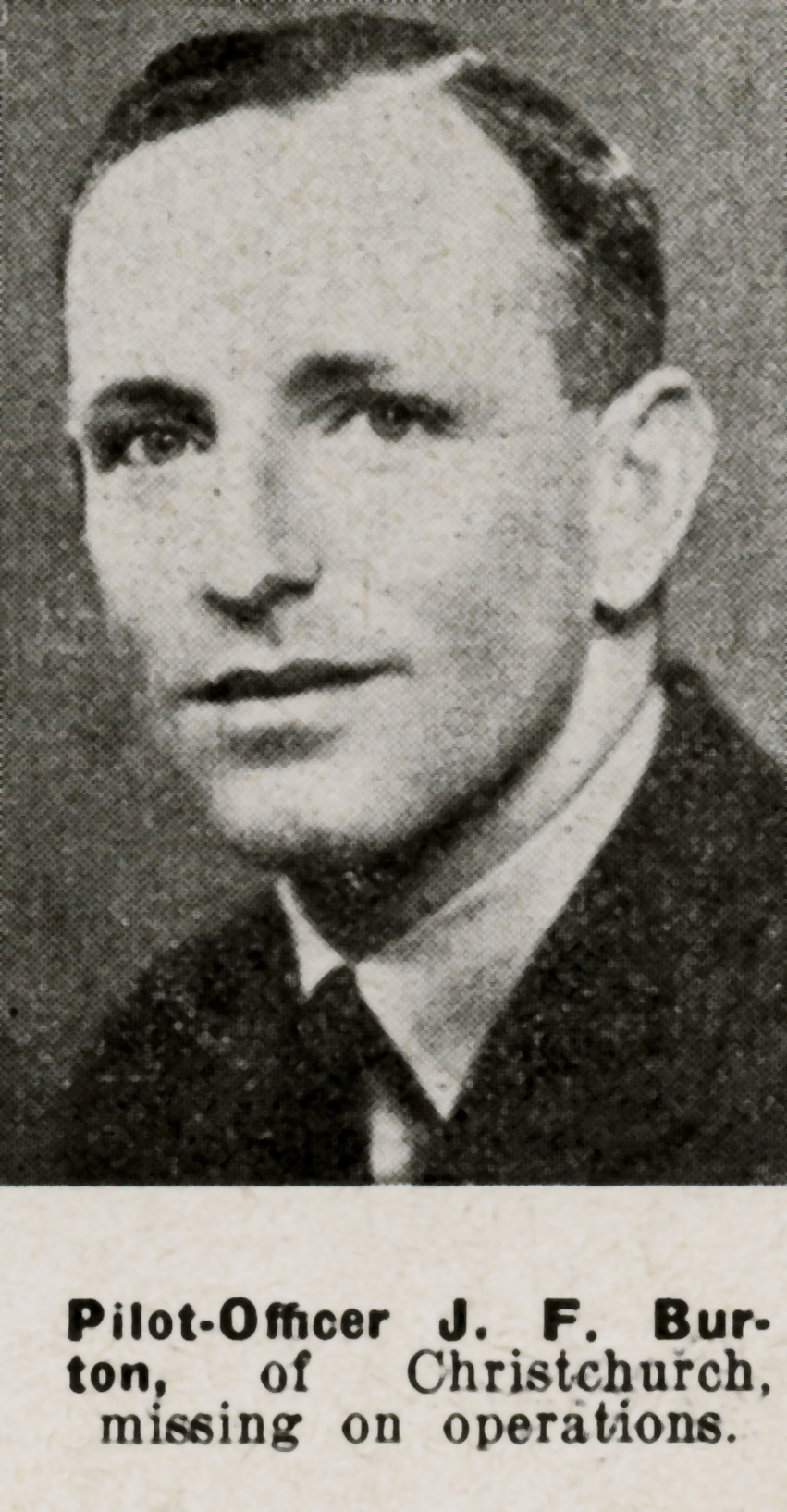 John Frederick Burton - Online Cenotaph - Auckland War Memorial Museum