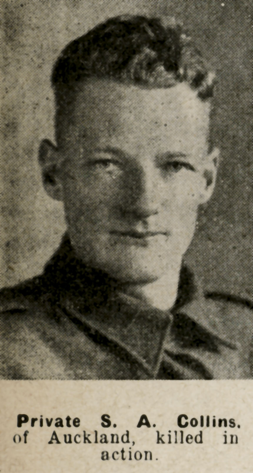 Stanley Arthur Collins - Online Cenotaph - Auckland War Memorial Museum