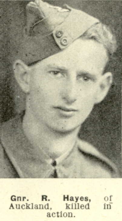 Raymond Hayes - Online Cenotaph - Auckland War Memorial Museum