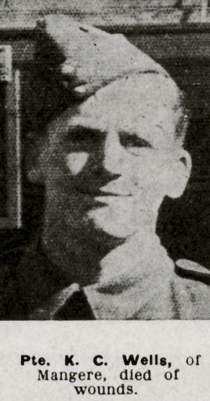 Keith Claude Wells - Online Cenotaph - Auckland War Memorial Museum