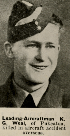 Kenneth George Weal - Online Cenotaph - Auckland War Memorial Museum