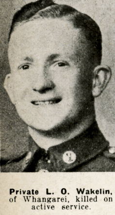 Leo Oliver Wakelin - Online Cenotaph - Auckland War Memorial Museum