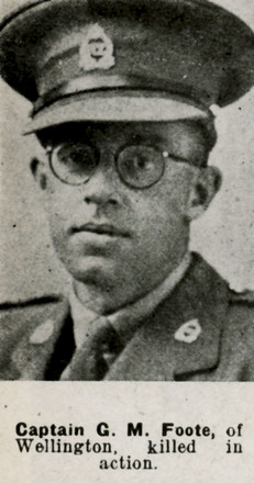 George Mudie Foote - Online Cenotaph - Auckland War Memorial Museum