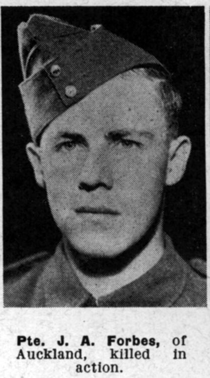 John Alexander Forbes - Online Cenotaph - Auckland War Memorial Museum
