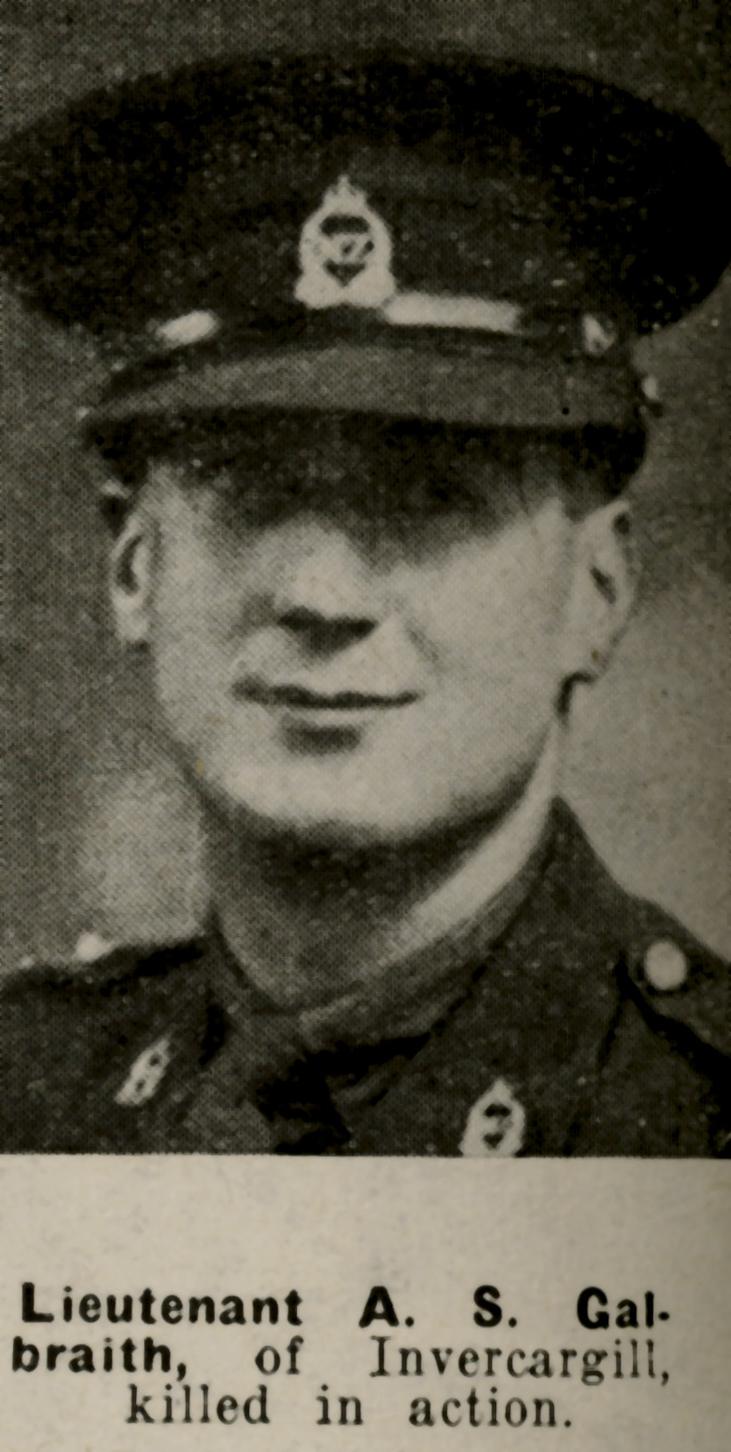 Alan Stuart Galbraith - Online Cenotaph - Auckland War Memorial Museum