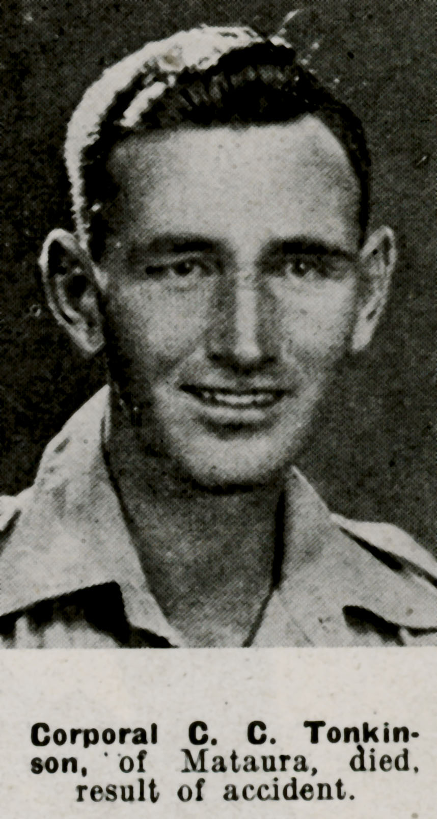 Charles Curran Tonkinson - Online Cenotaph - Auckland War Memorial Museum