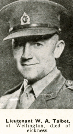 Willis Arthur Talbot - Online Cenotaph - Auckland War Memorial Museum