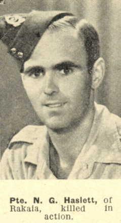 Norris George Haslett - Online Cenotaph - Auckland War Memorial Museum