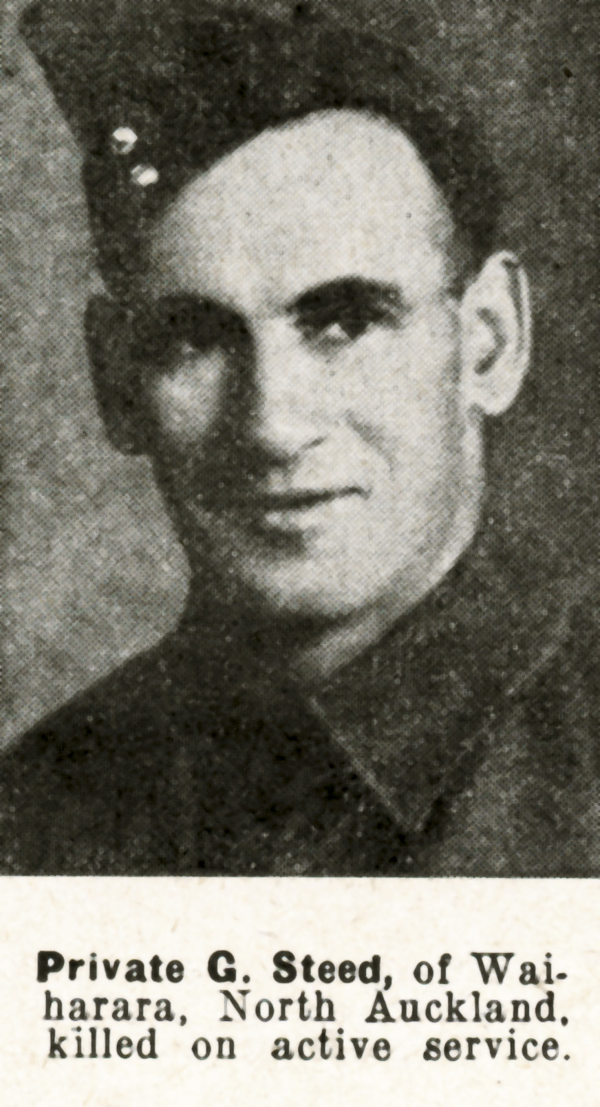 George Steed - Online Cenotaph - Auckland War Memorial Museum
