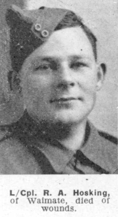 Robert Arthur Hosking - Online Cenotaph - Auckland War Memorial Museum