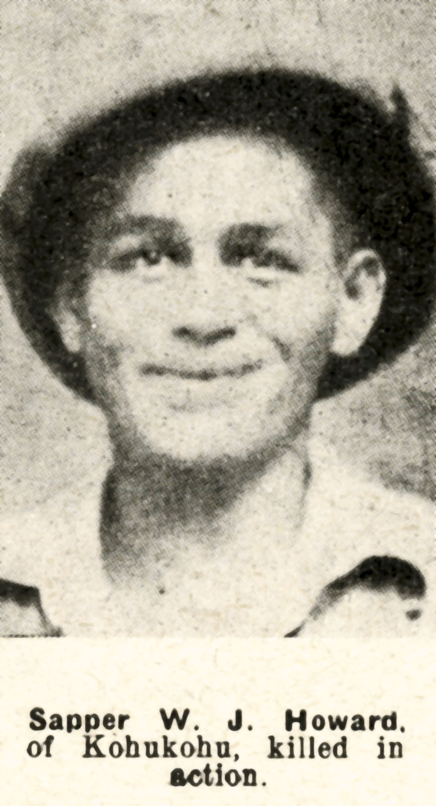 William John Howard - Online Cenotaph - Auckland War Memorial Museum