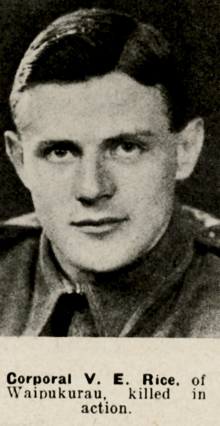 Vincent Edward Rice - Online Cenotaph - Auckland War Memorial Museum