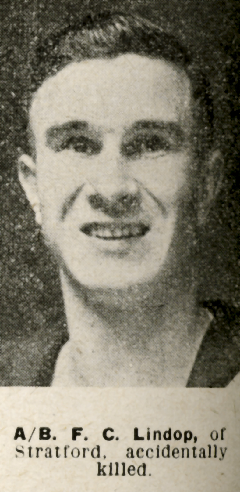 Frederick Charles Lindop - Online Cenotaph - Auckland War Memorial Museum