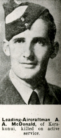 Archibald Andrew McDonald - Online Cenotaph - Auckland War Memorial Museum