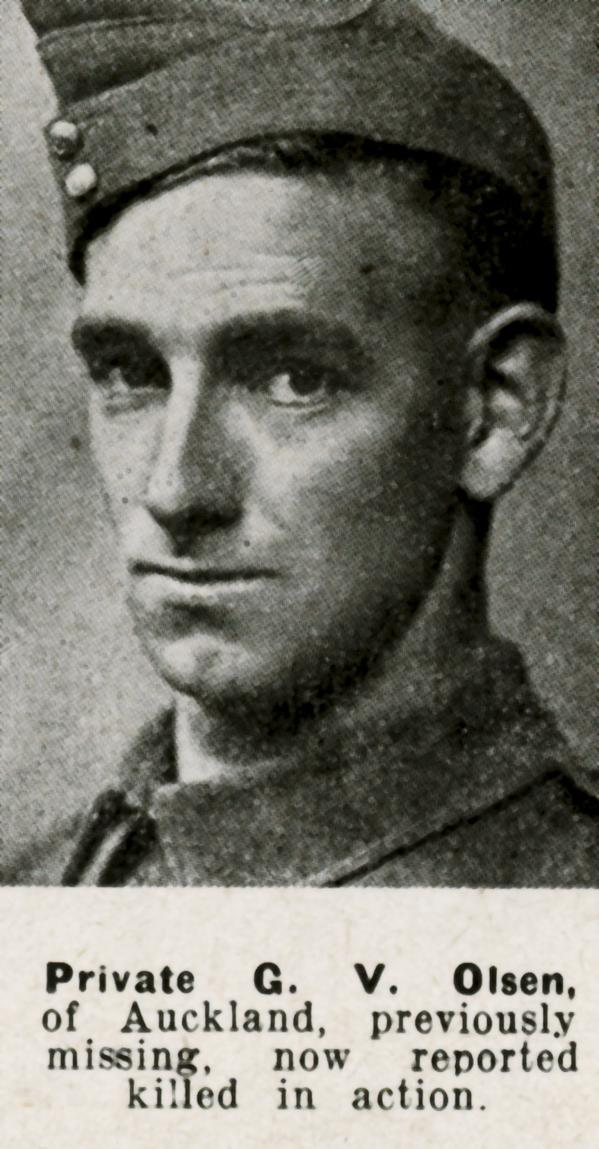 Gerald Victor Olsen - Online Cenotaph - Auckland War Memorial Museum