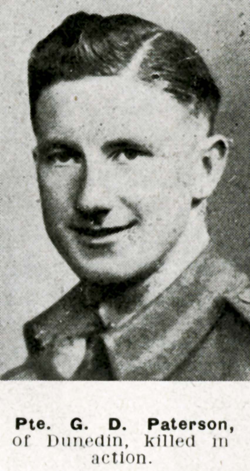 George Donald Paterson - Online Cenotaph - Auckland War Memorial Museum