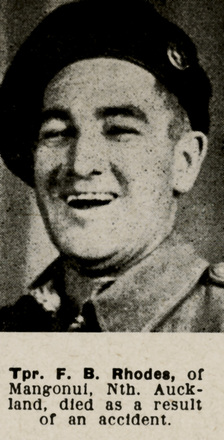 Frank Balfour Rhodes - Online Cenotaph - Auckland War Memorial Museum