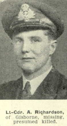 Archibald Ronald Richardson - Online Cenotaph - Auckland War Memorial ...