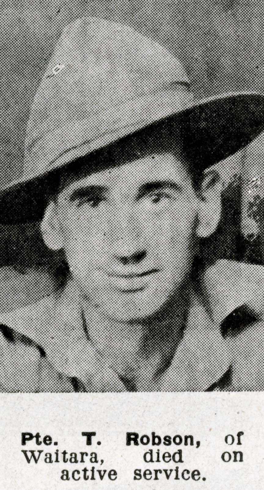 Terence Robson - Online Cenotaph - Auckland War Memorial Museum