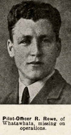 Roy Rowe - Online Cenotaph - Auckland War Memorial Museum