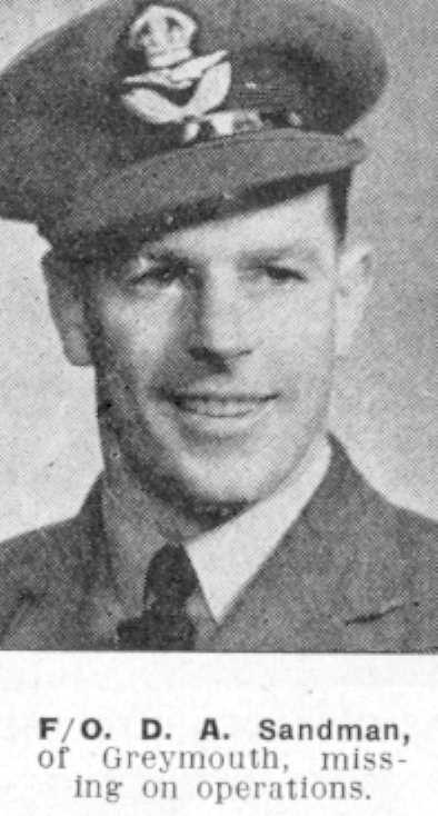 Donald Ansley Sandman - Online Cenotaph - Auckland War Memorial Museum