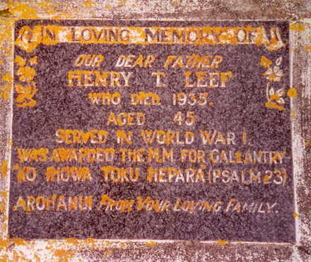 Henry Tai Leef - Online Cenotaph - Auckland War Memorial Museum