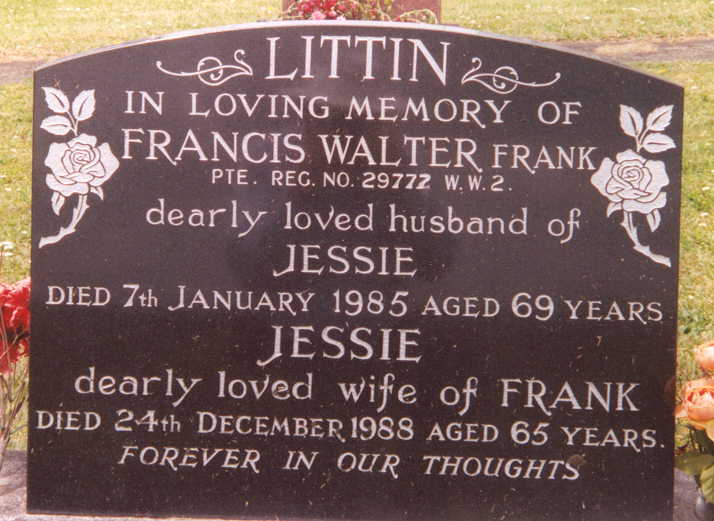 Francis Walter Littin - Online Cenotaph - Auckland War Memorial Museum