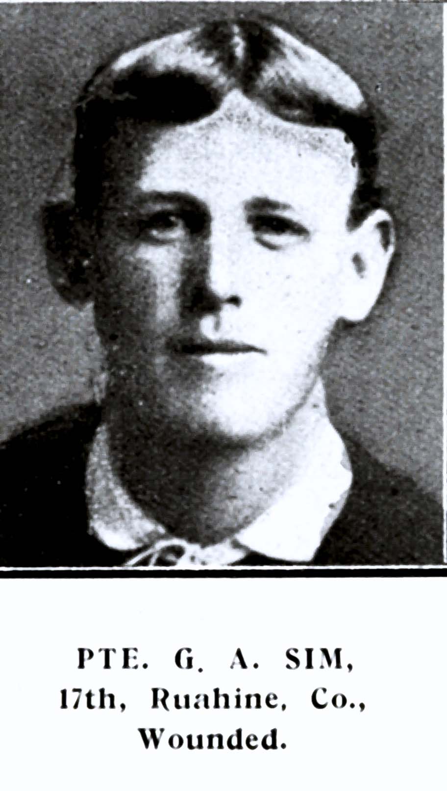 George Alexander Sim - Online Cenotaph - Auckland War Memorial Museum